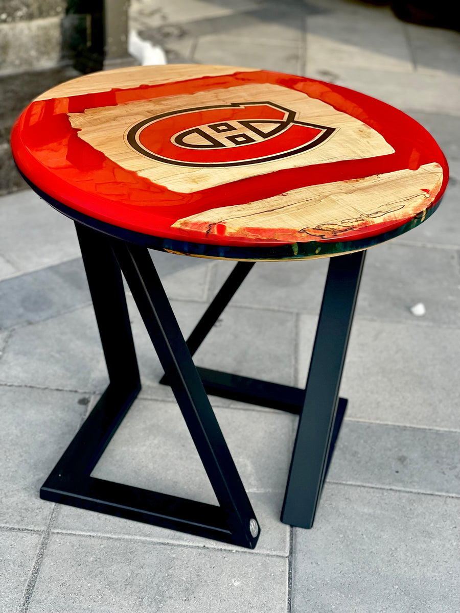 NHL Side Tables – Weezel's Wood Working