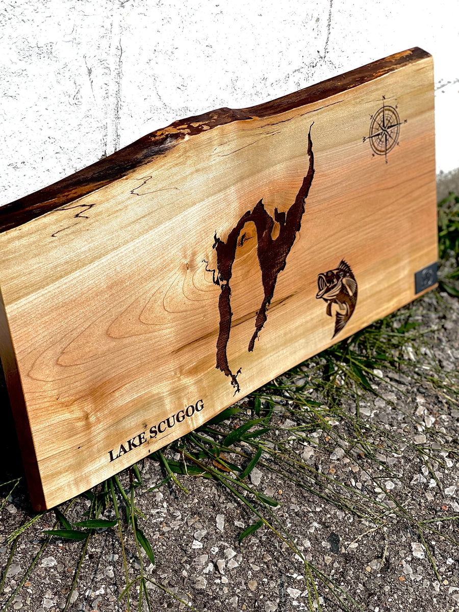 Lake Scugog Lake Map Board – Weezel's Wood Working